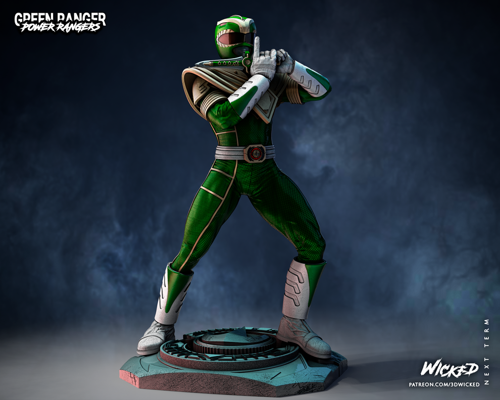 Power Rangers Green Ranger Statue – KAPIKOPRINTED