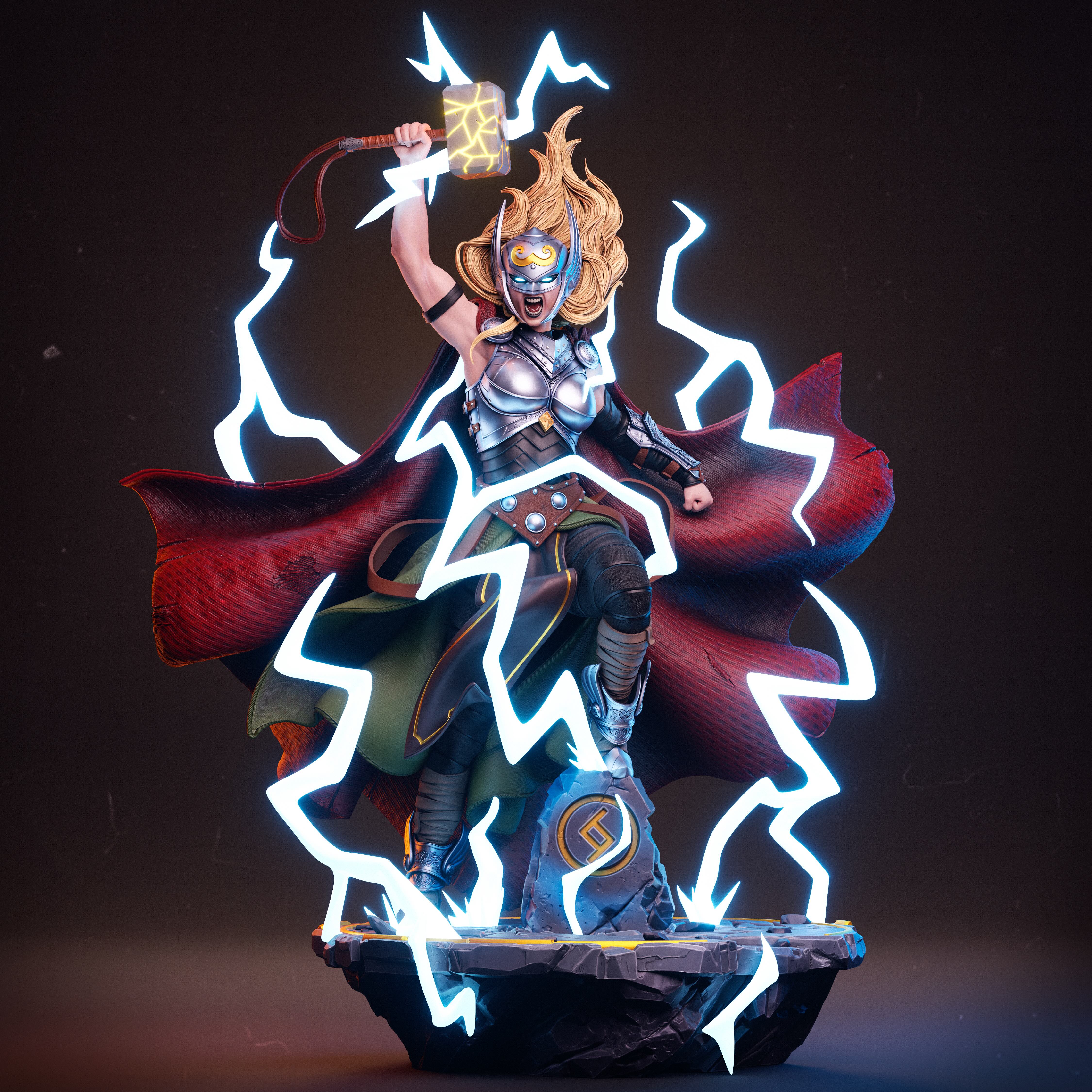 Lady Thor Statue 3D-Printed Kit – KAPIKOPRINTED
