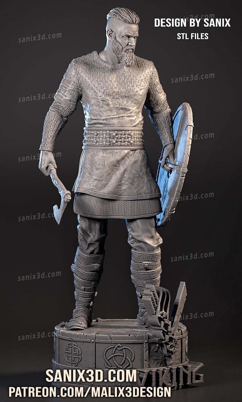 Ragnar Lothbrok (Vikings) Statue 3D-Printed Kit – KAPIKOPRINTED