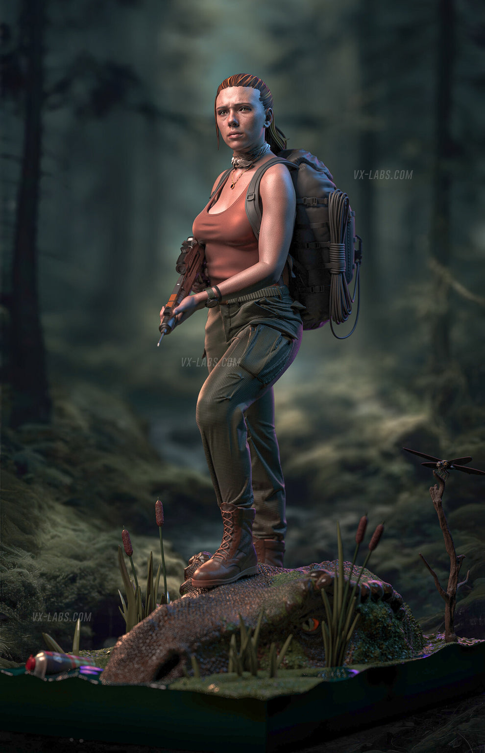 Zora Bennett Jurassic World Rebirth Statue 3D-Printed Kit – KAPIKOPRINTED