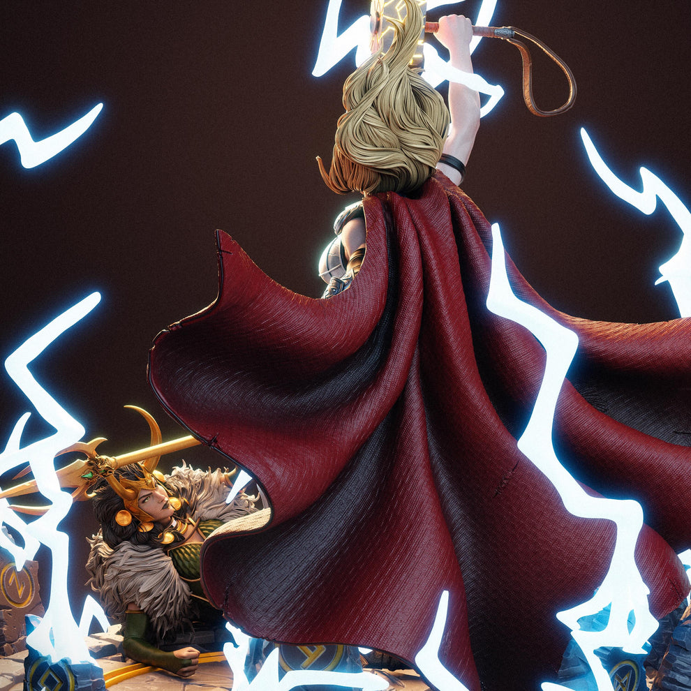 Lady Thor Statue 3D-Printed Kit – KAPIKOPRINTED